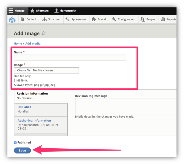 Uploading an image | CLC Portal